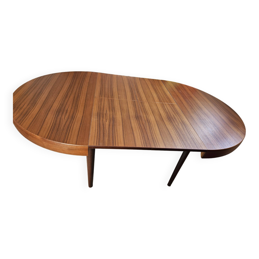 Table scandinave teck double rallonge papillon 2 m sur 1 m 20 | Selency