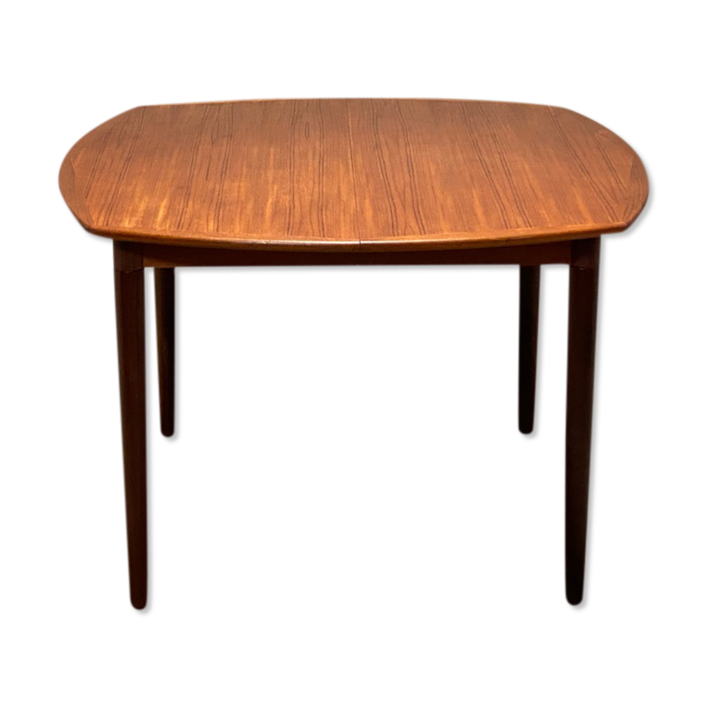 Table scandinave extensible carré en teck | Selency