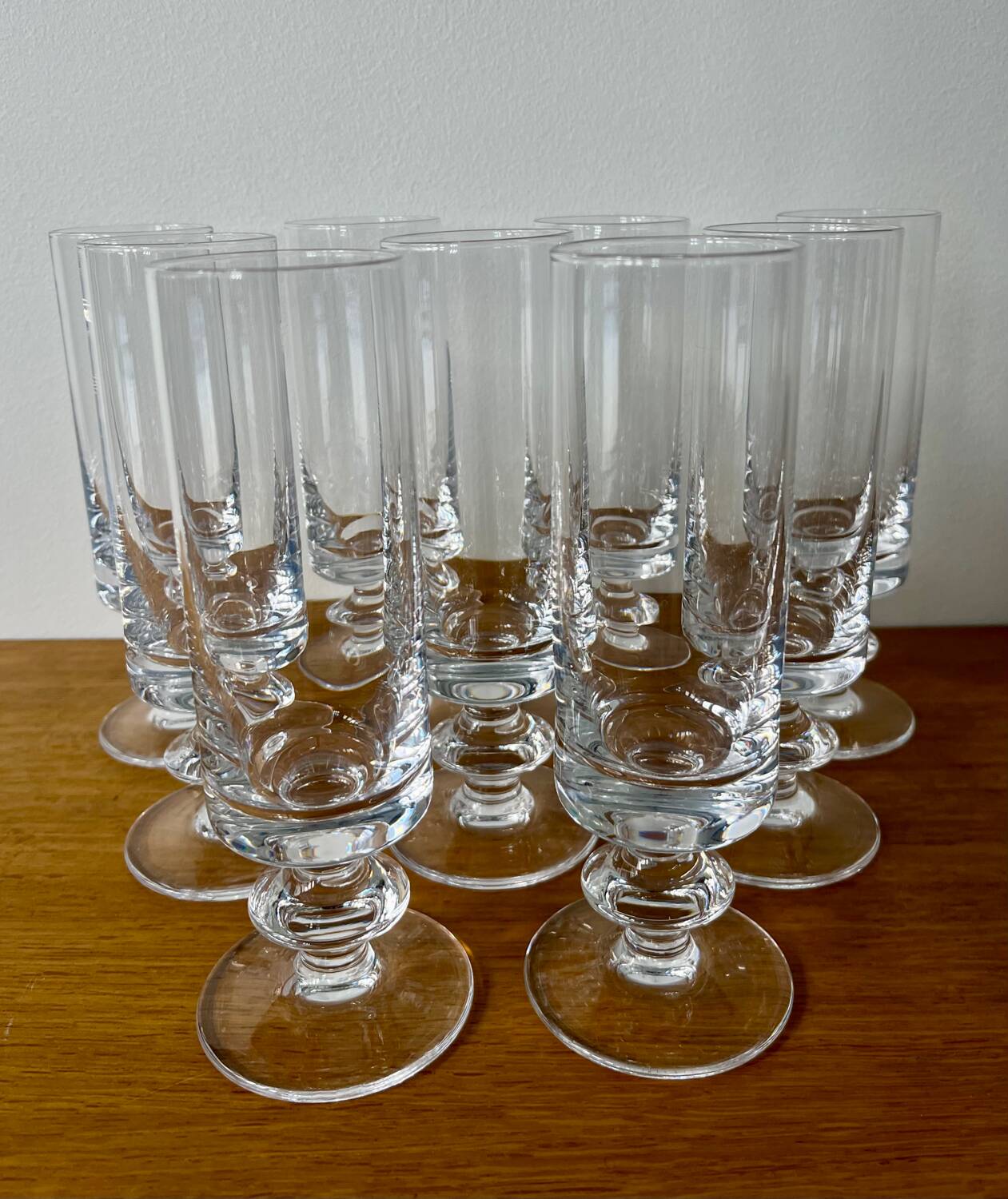 Set 10 flûtes à champagne cristal de BAYEL | Selency
