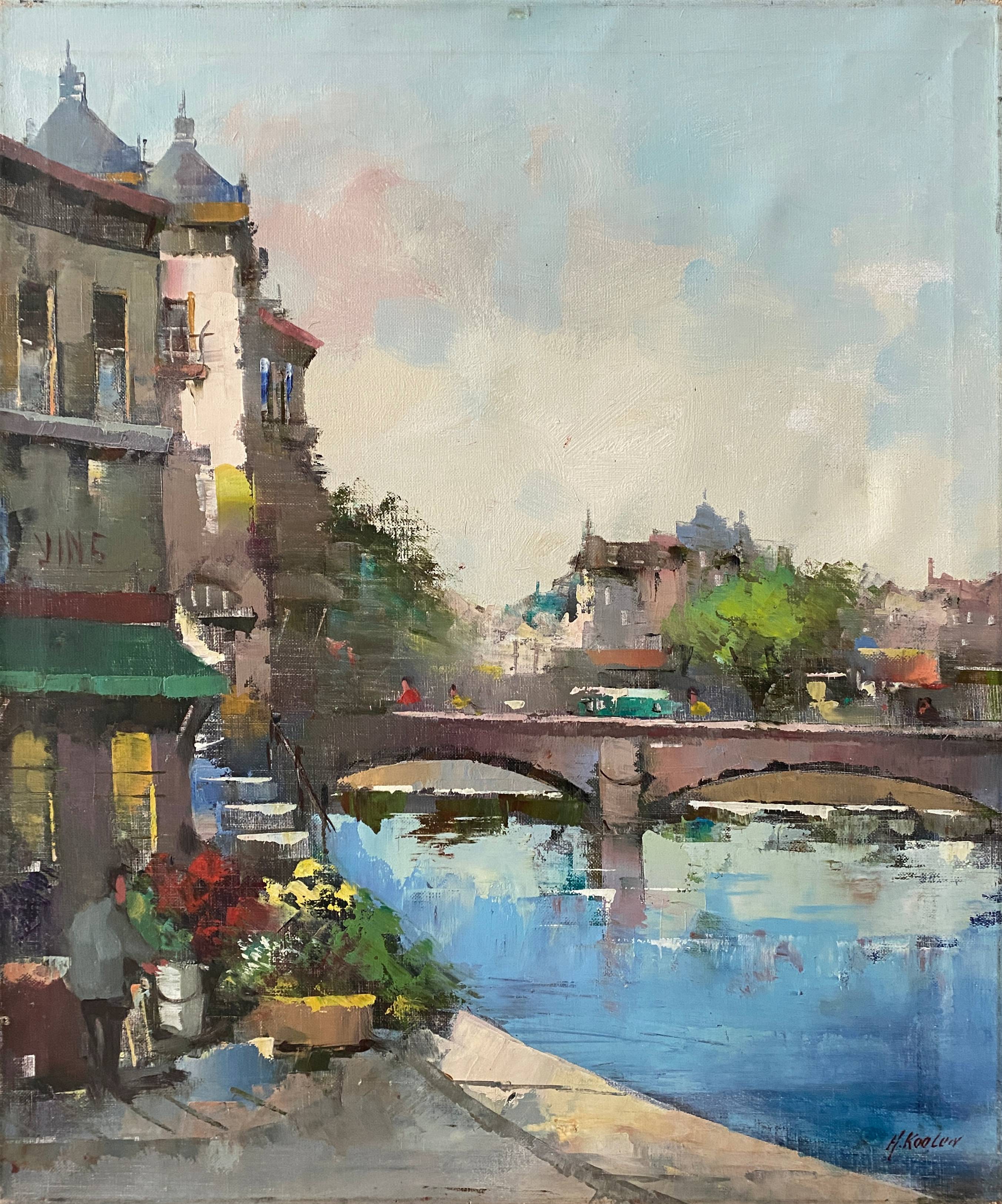 Tableau "Vue de Paris" et bord de Seine HST signée Harry KOOLEN (1904 ...