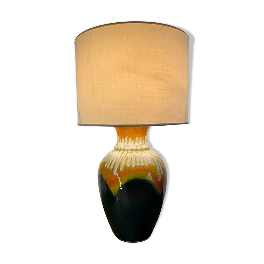 Grande lampe années 70 ceramique W.Germany | Selency