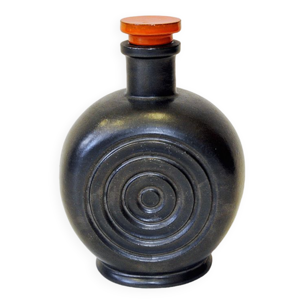 Norwegian ceramic bottle by Graveren Keramik 1930s | Selency