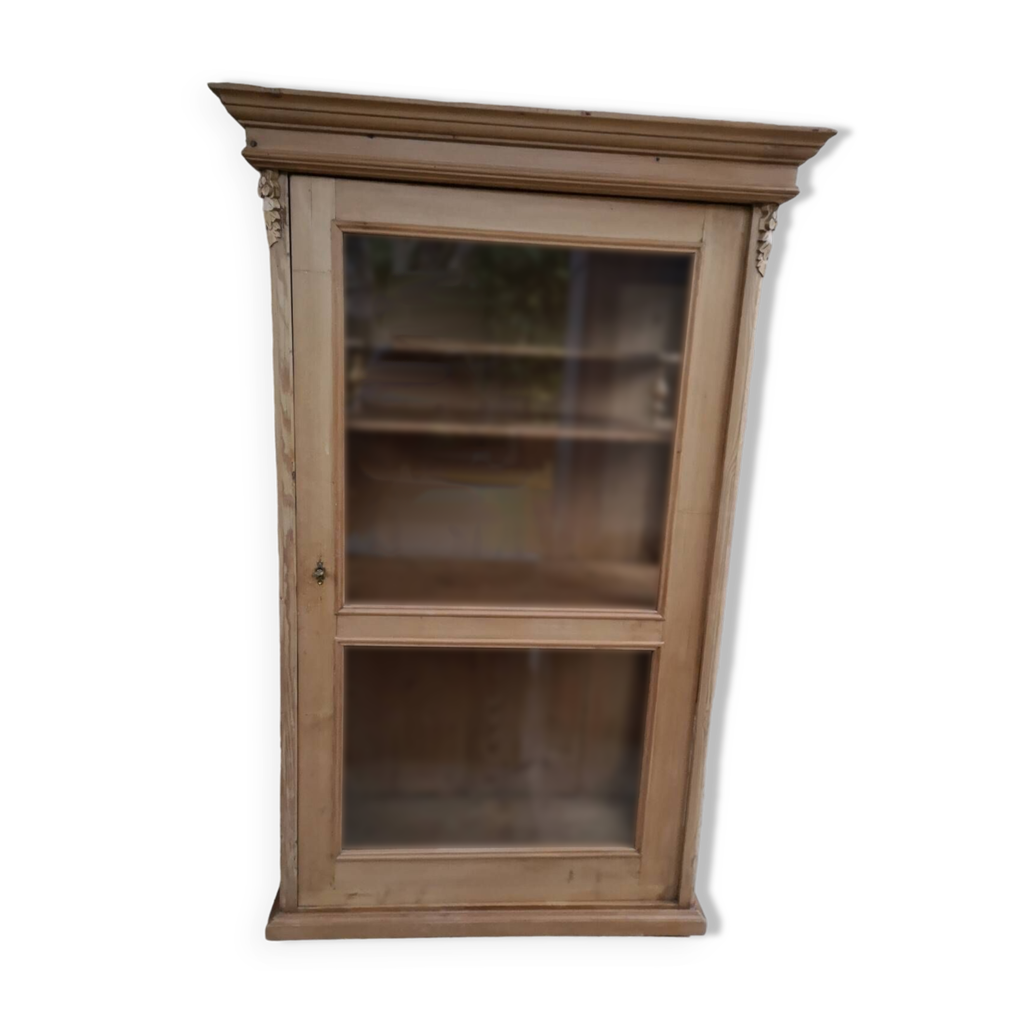Vitrine pin massif. | Selency