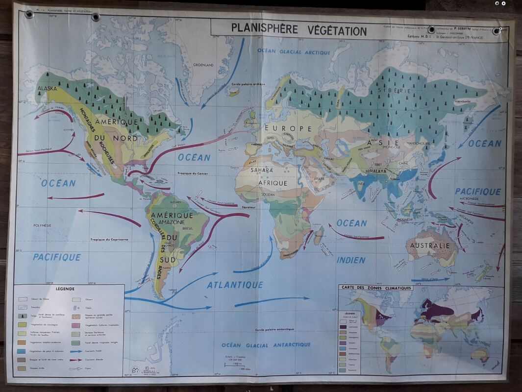 Planisphère, édition M.D.I 1976 | Selency