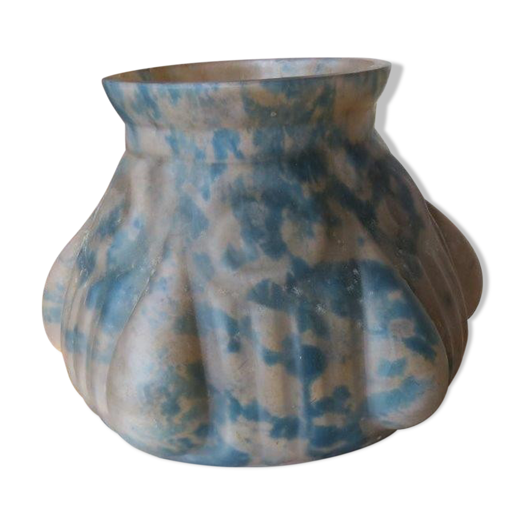 Vase en pâte de verre signé lorrain | Selency