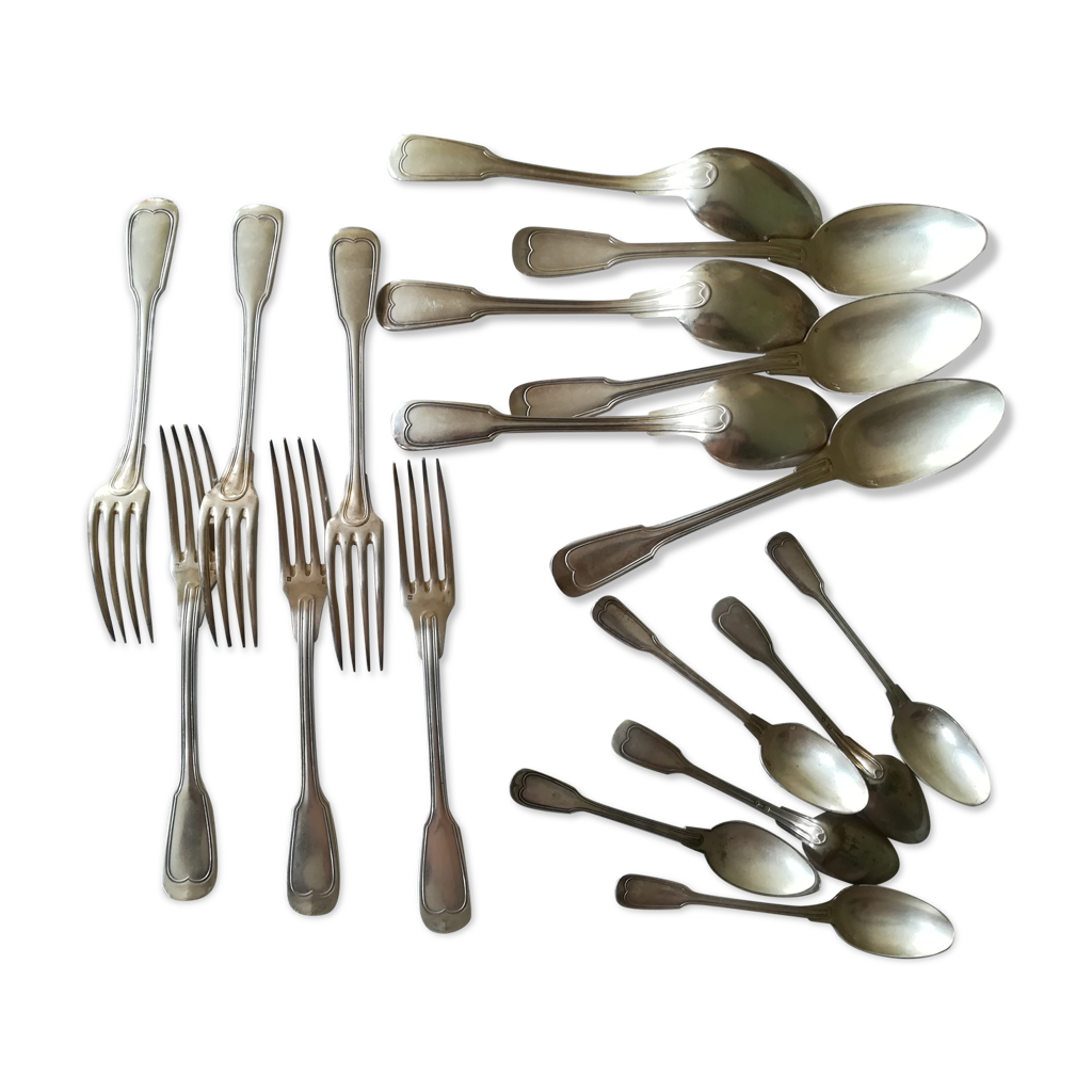 Ensemble de couverts Christofle en métal argenté - 6 fourchettes - 6 ...