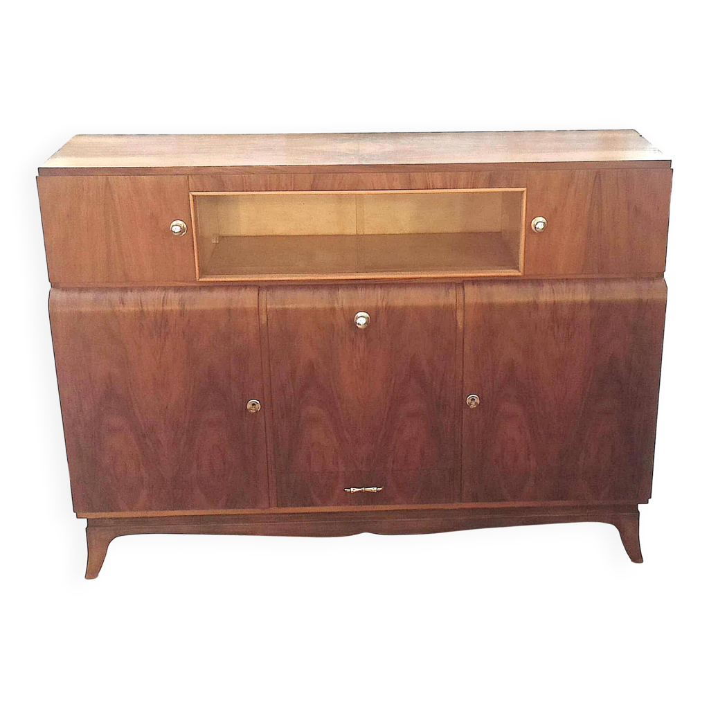Mini bar Années 30 Noyer Largeur 149 cm | Selency
