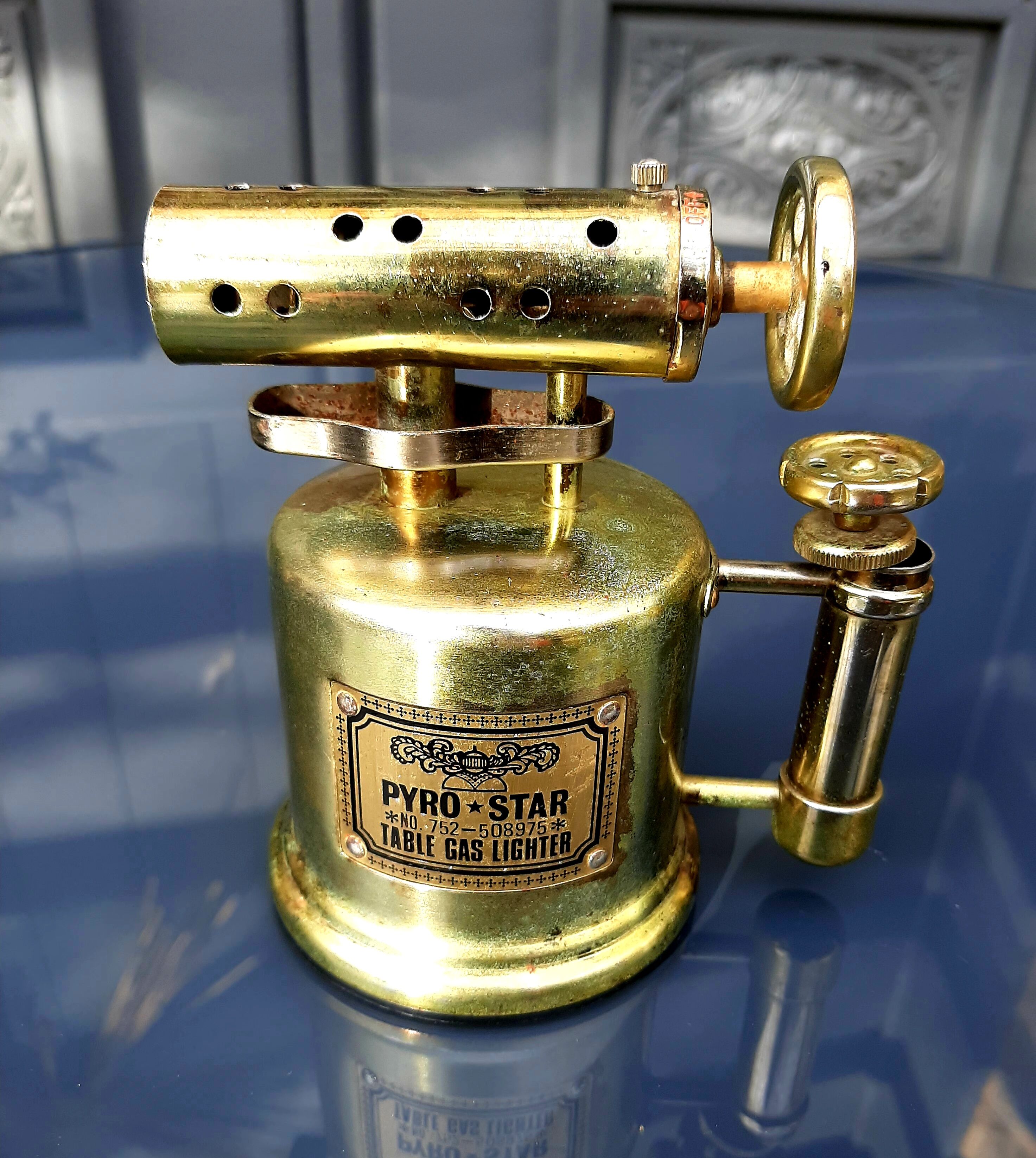 Briquet de table pyro star gas lighter | Selency