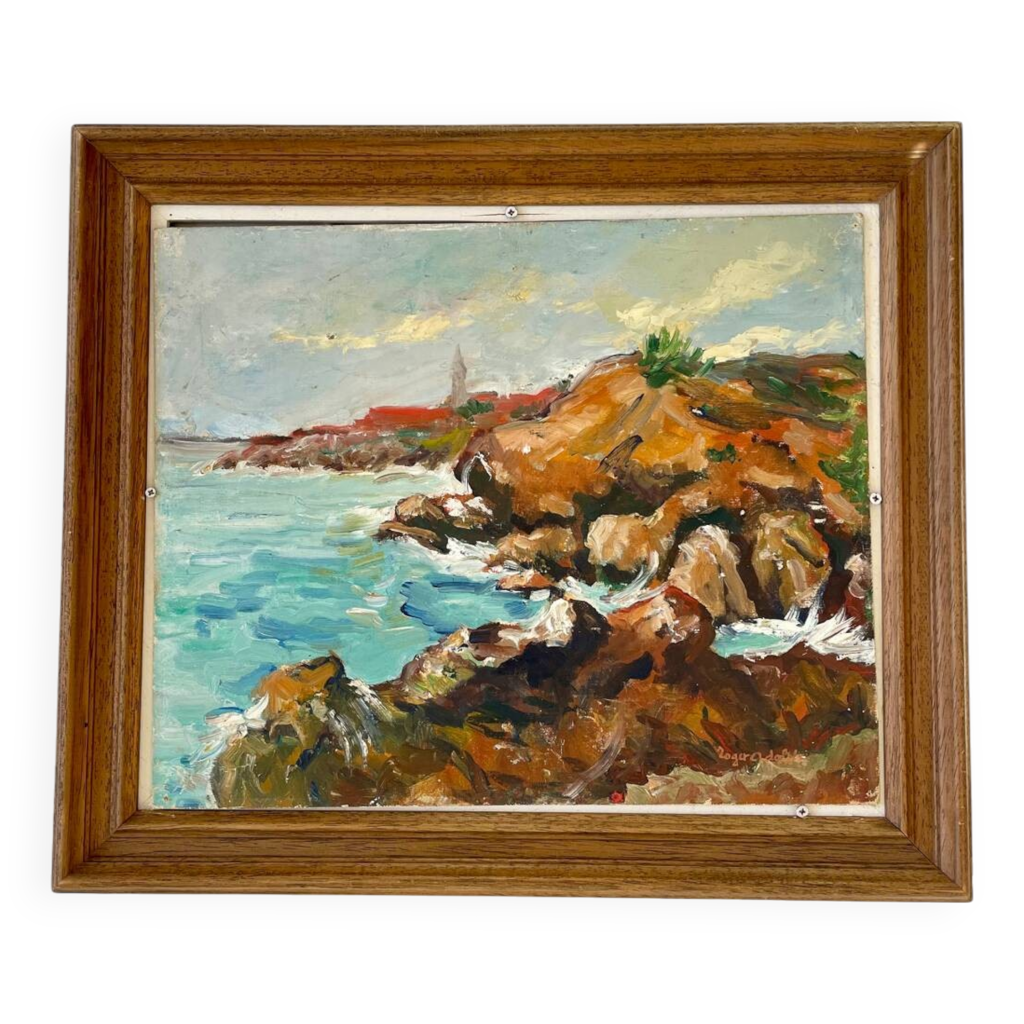 Peinture fin XIXème début XXème signée Roger Adolphe | Selency