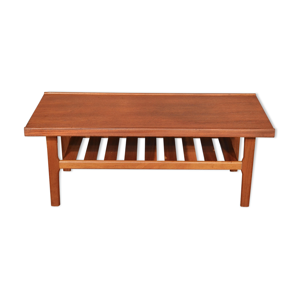 Vintage midcentury "Myer" teak slatted coffee table | Selency
