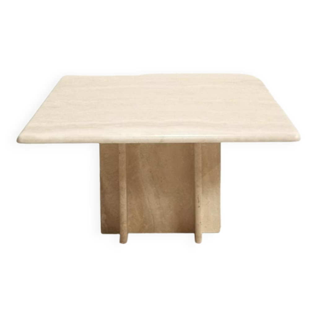 Table basse en travertin de Roche Bobois | Selency