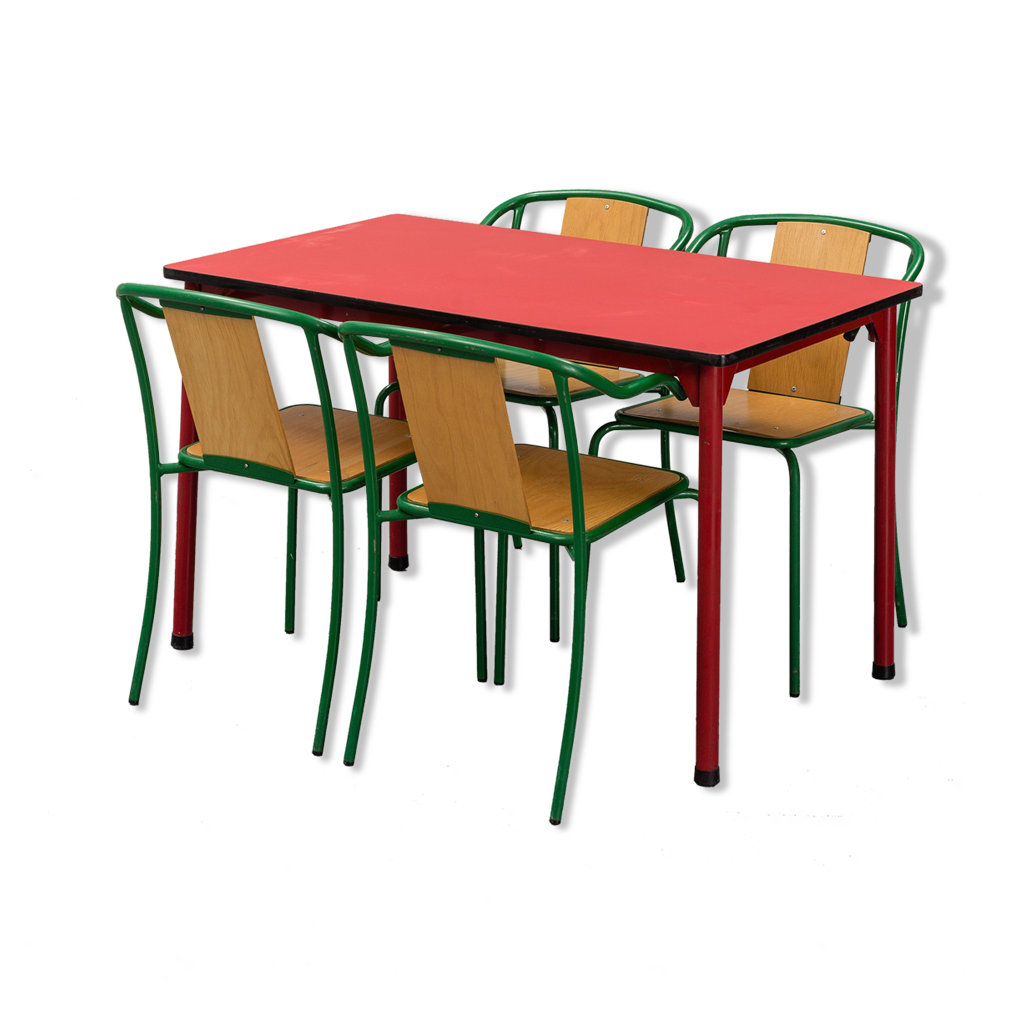 Ensemble de 4 chaises et table à manger Lars Fahlsten et Lars Norlinder | Selency