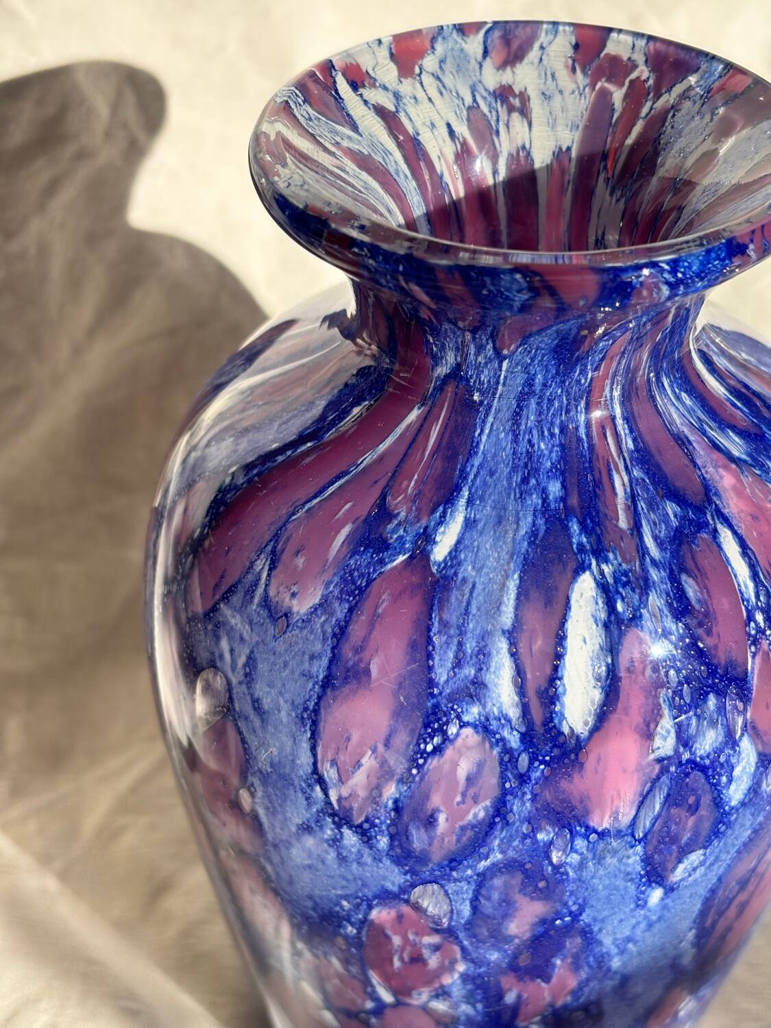 Vase en verre soufflé la rochere | Selency