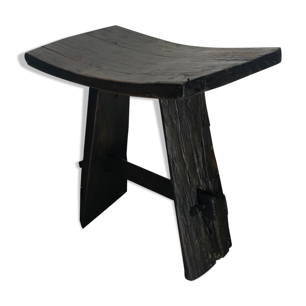 Antique wabi sabi Japanese "Japandi" stool | Selency