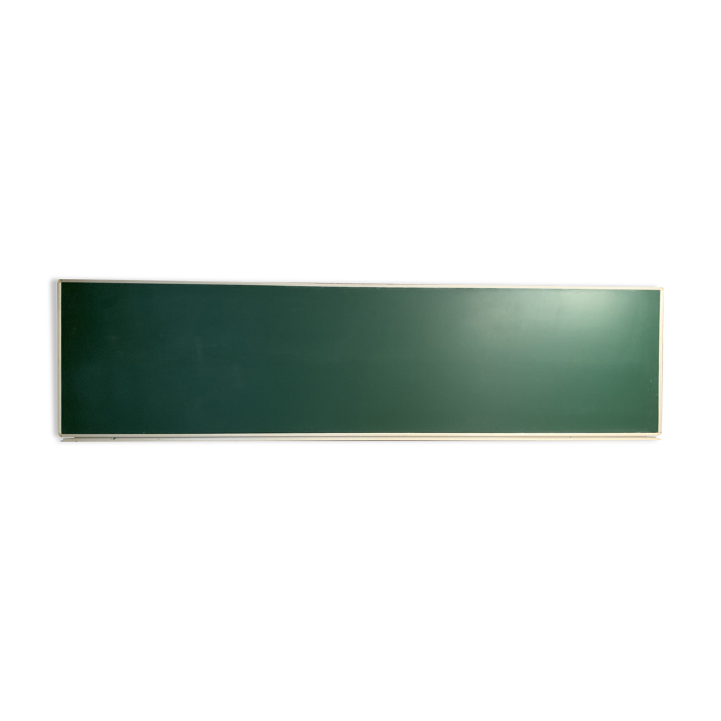 Tableau scolaire mural vert avec porte craies | Selency