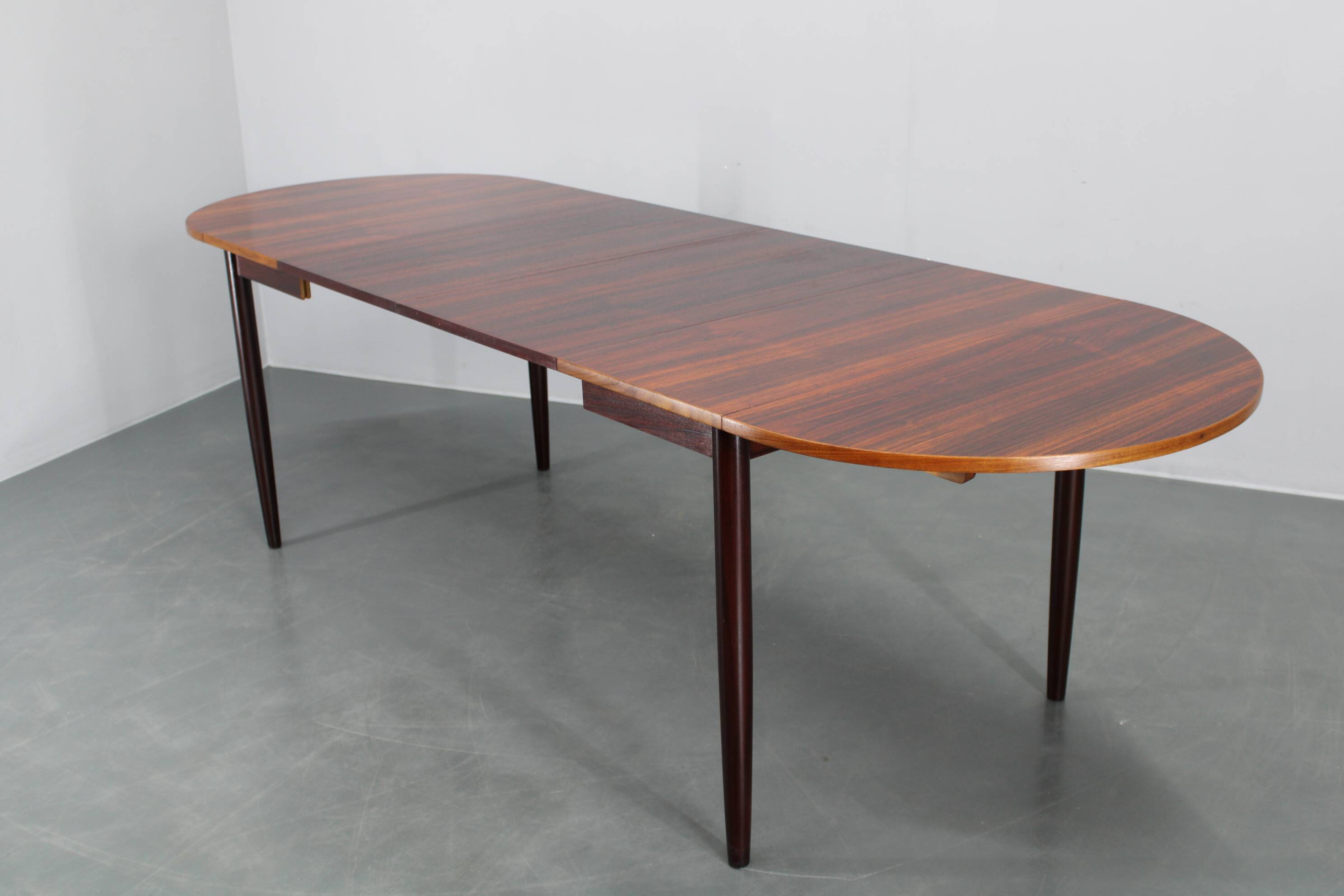 Table à manger extensible danoise en palissandre des années 1960, 4 allonges, restaurée | Selency