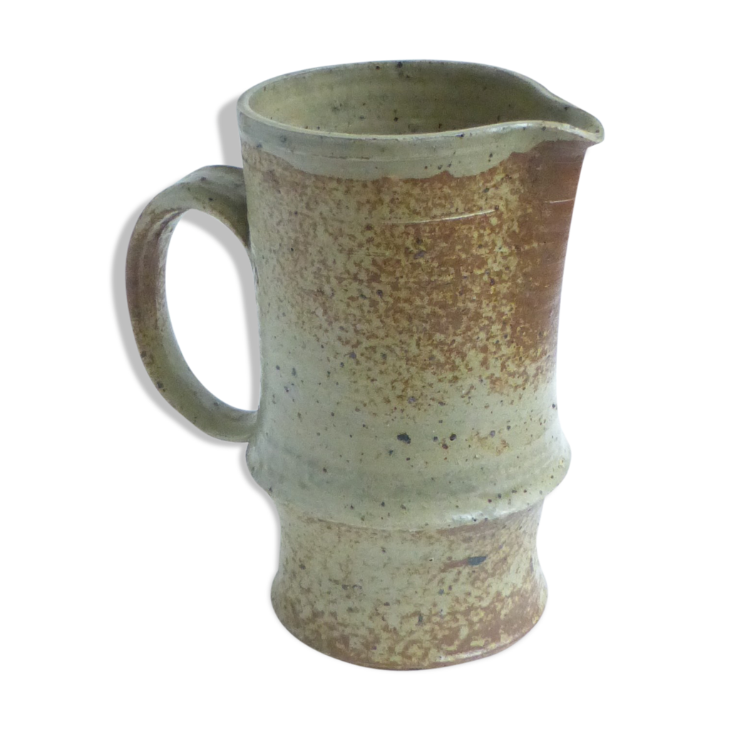 Pichet en grès Charles Gaudry grès de Puisaye années 1960 | Selency