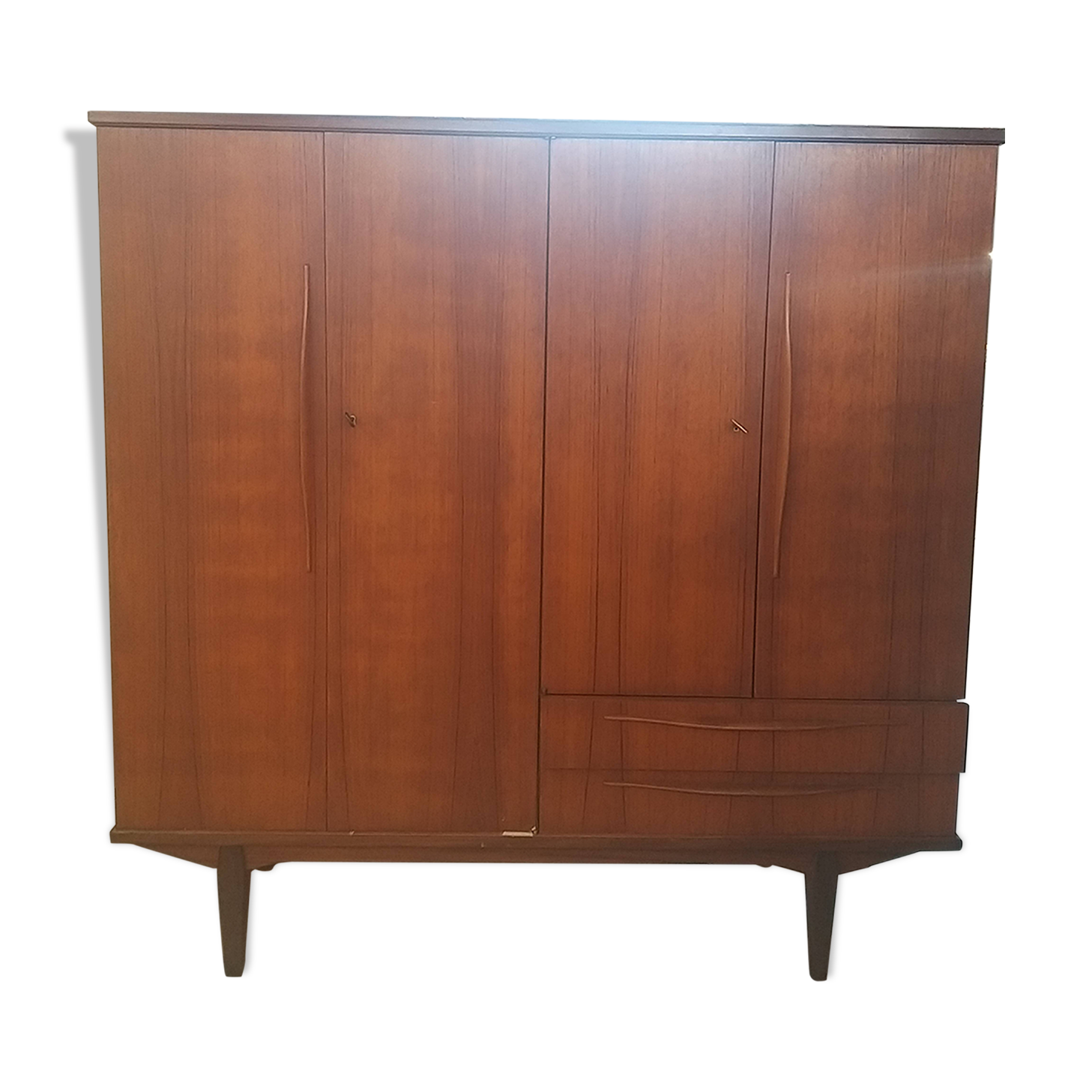 Armoire style scandinave en teck années 60 par Ameublement NF | Selency