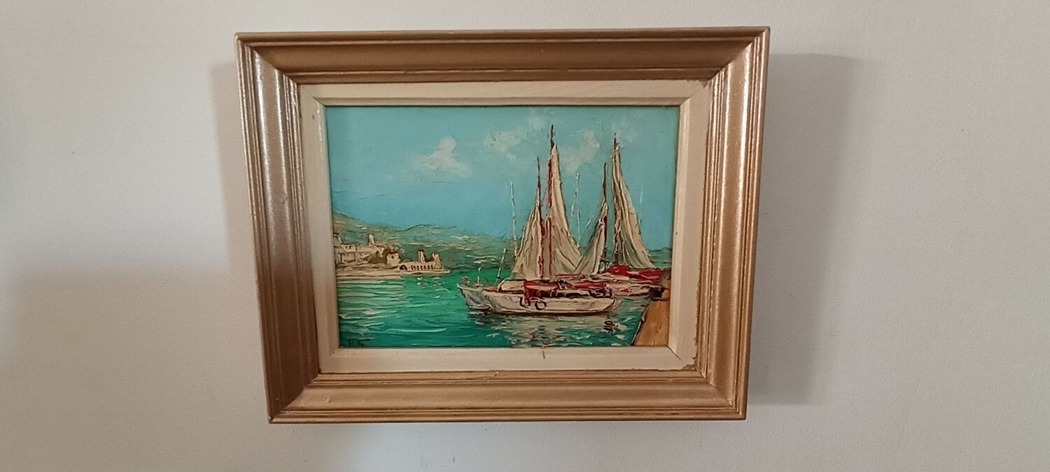 Robert giovani 1900-1977 cote d'azur marine | Selency