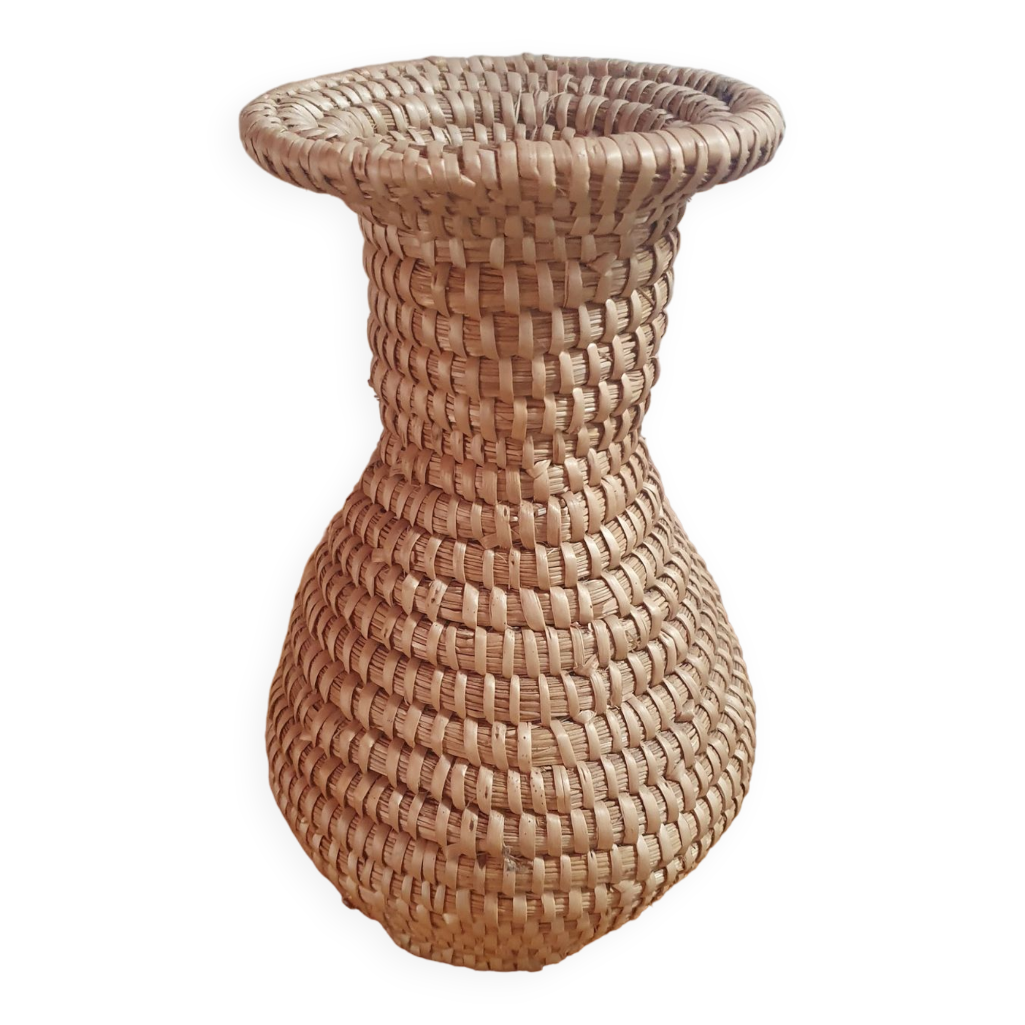 vase en rotin tressé | Selency