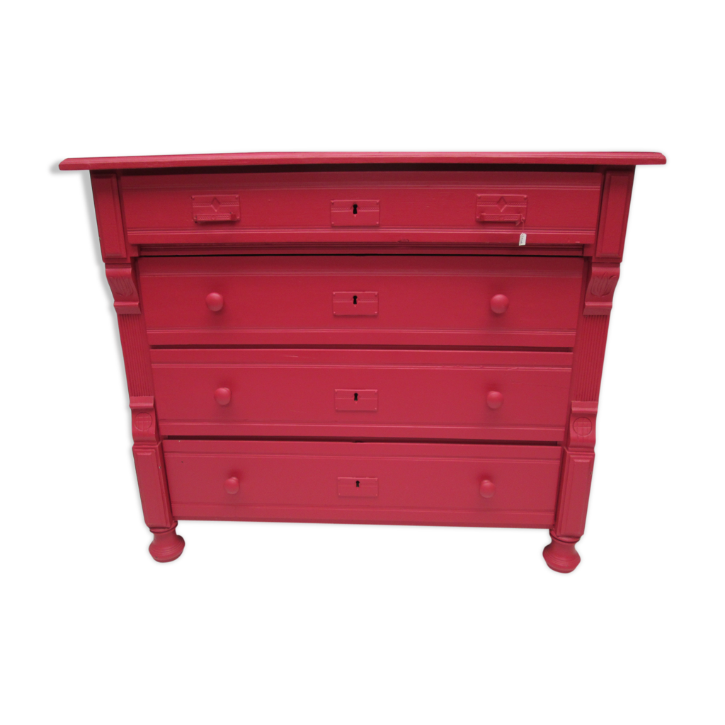 Commode en pin danoise repeinte | Selency