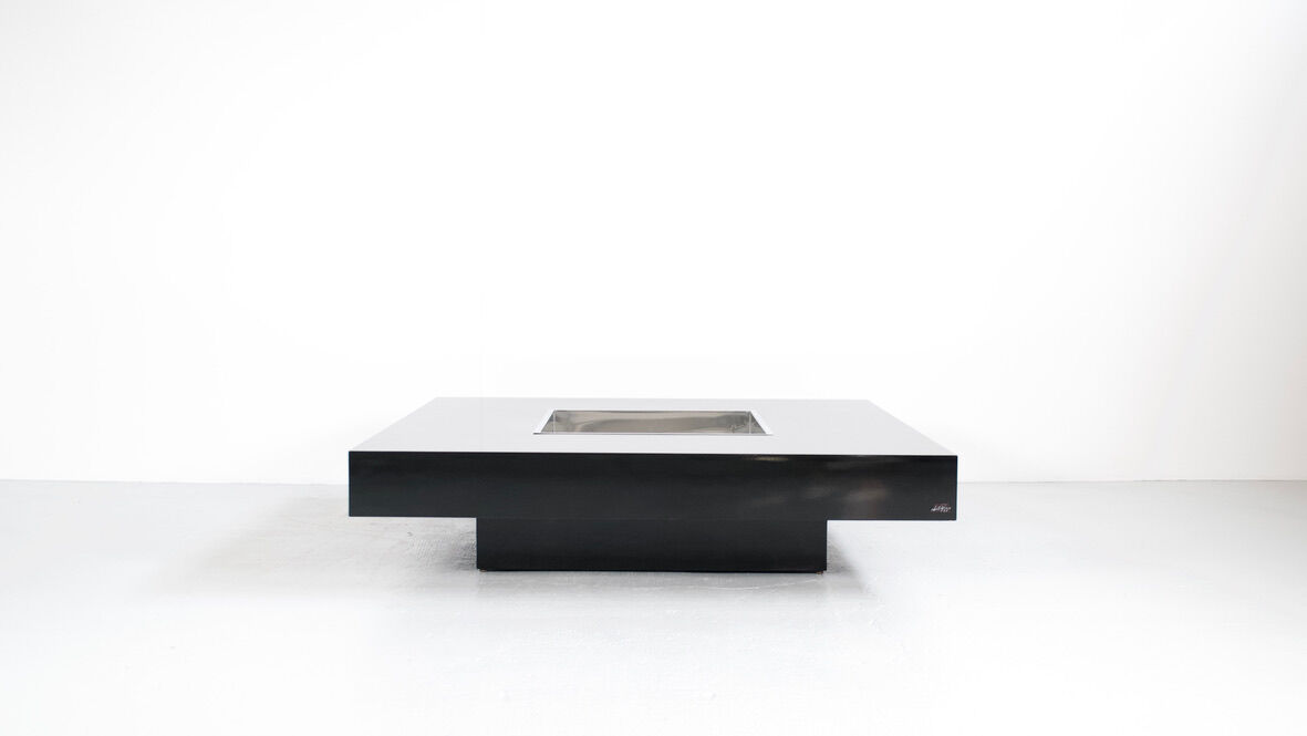 Table basse bar trv willy rizzo années 70' | Selency