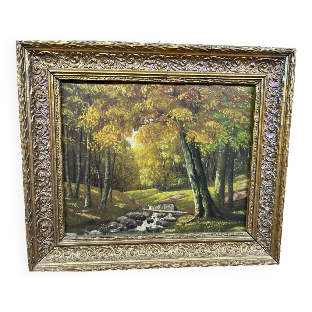 Tableau ancien forêt | Selency