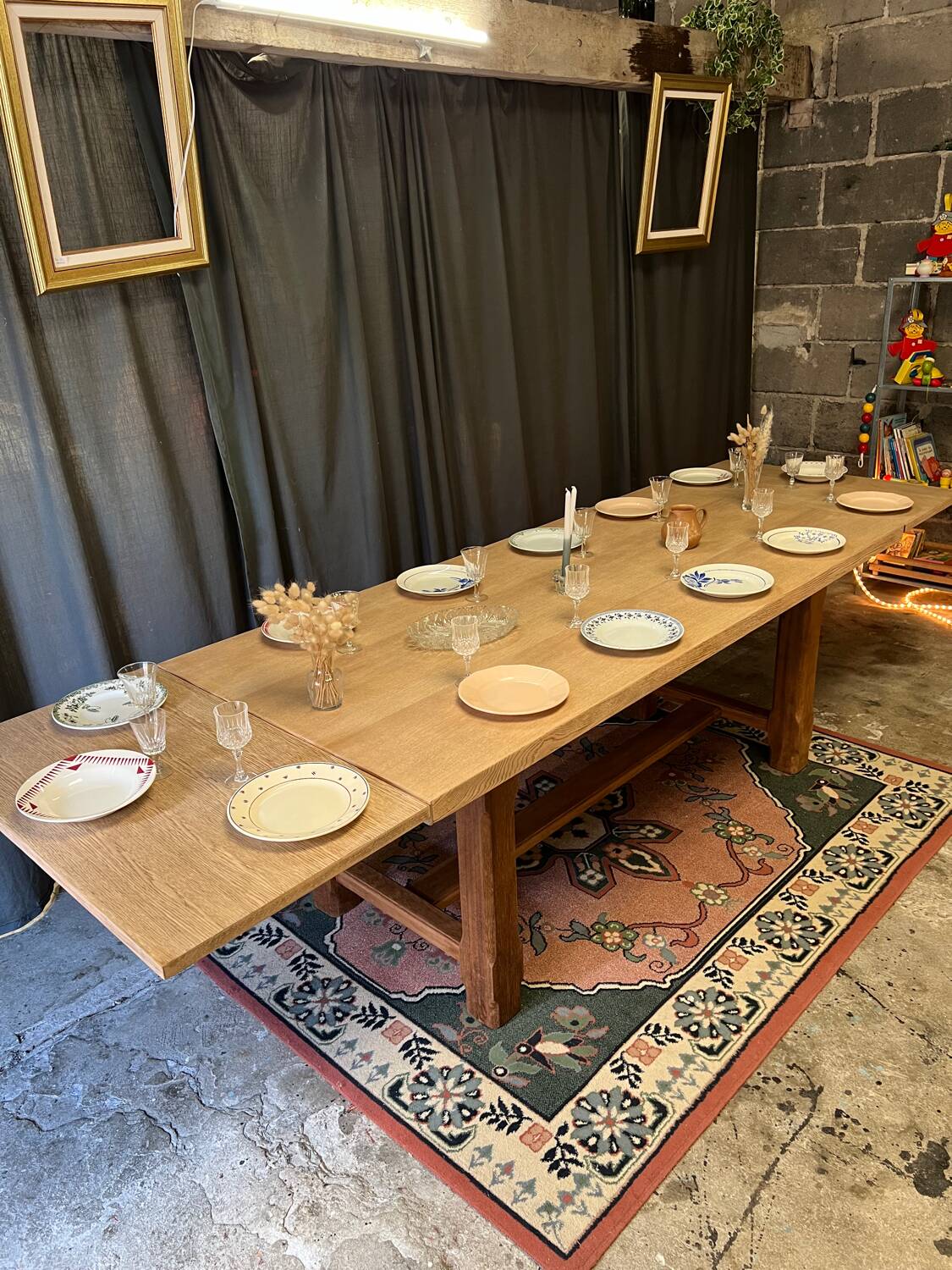Grande table de ferme restaurée | Selency