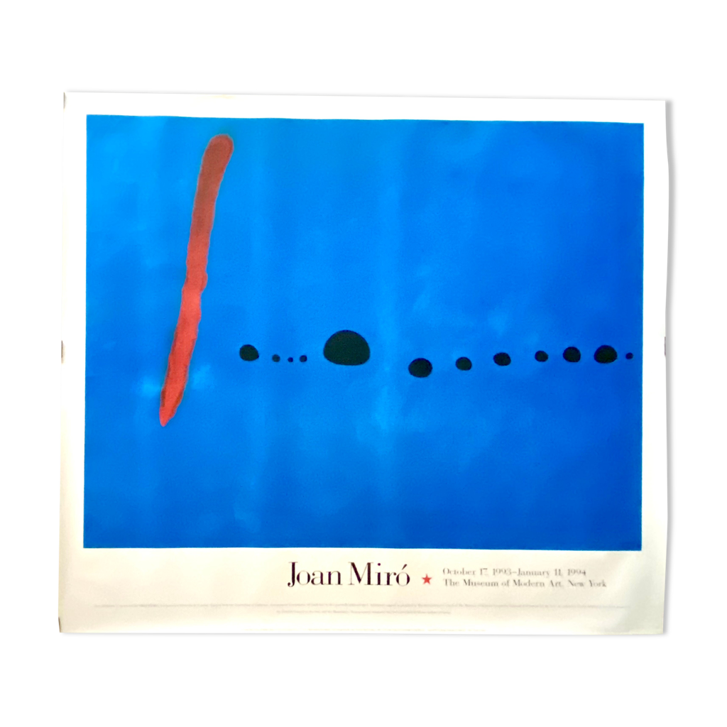 Joán Miro - Blue II - Original poster of the Museum of Modern Art in ...
