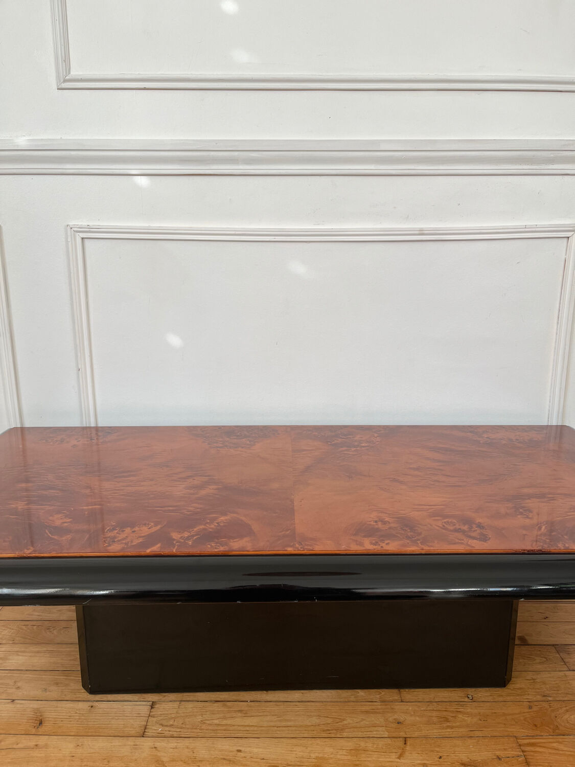 Table basse loupe d’orme vintage | Selency