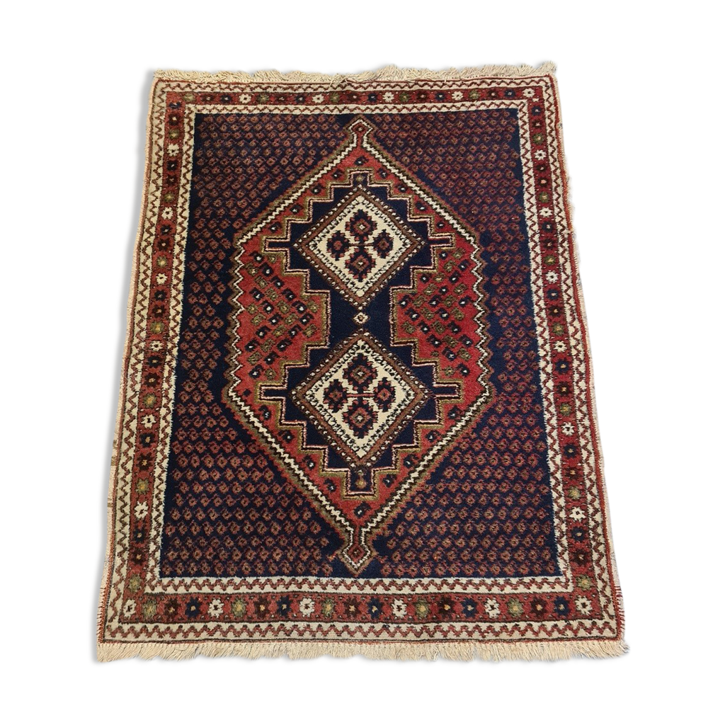 Tapis Afshar persan en laine nouée à la main, seconde moitié du XXème ...