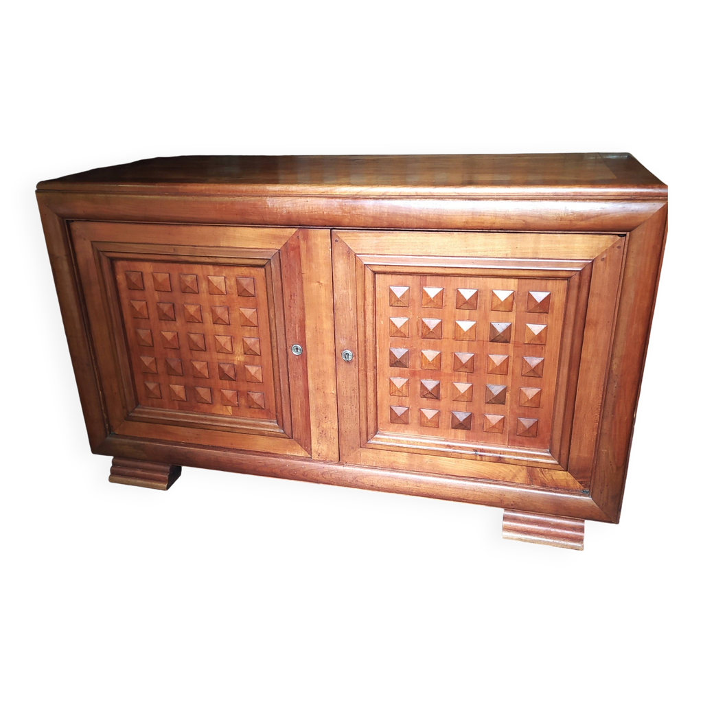 buffet art déco dans le style de Poisson porte pointe de diamant 1940/ ...