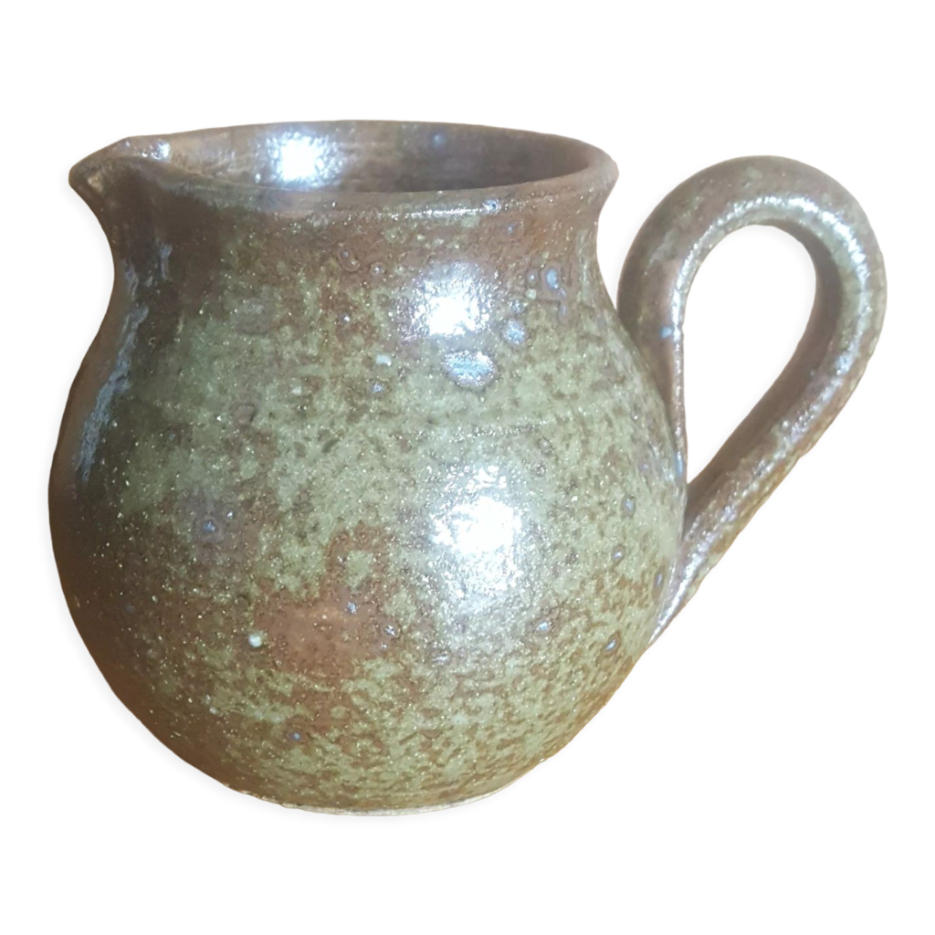 Pot à lait crémier en grès pyrité | Selency