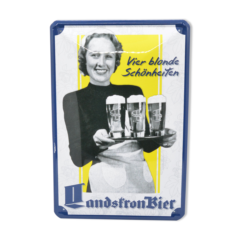 Panneau publicitaire, Landskron-Bier, Allemagne, années 1990 | Selency