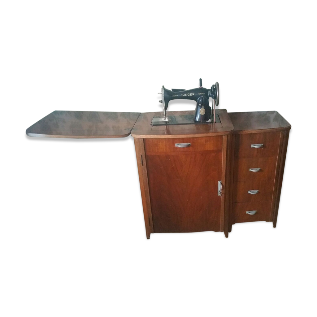 Meuble machine à coudre ancienne singer | Selency