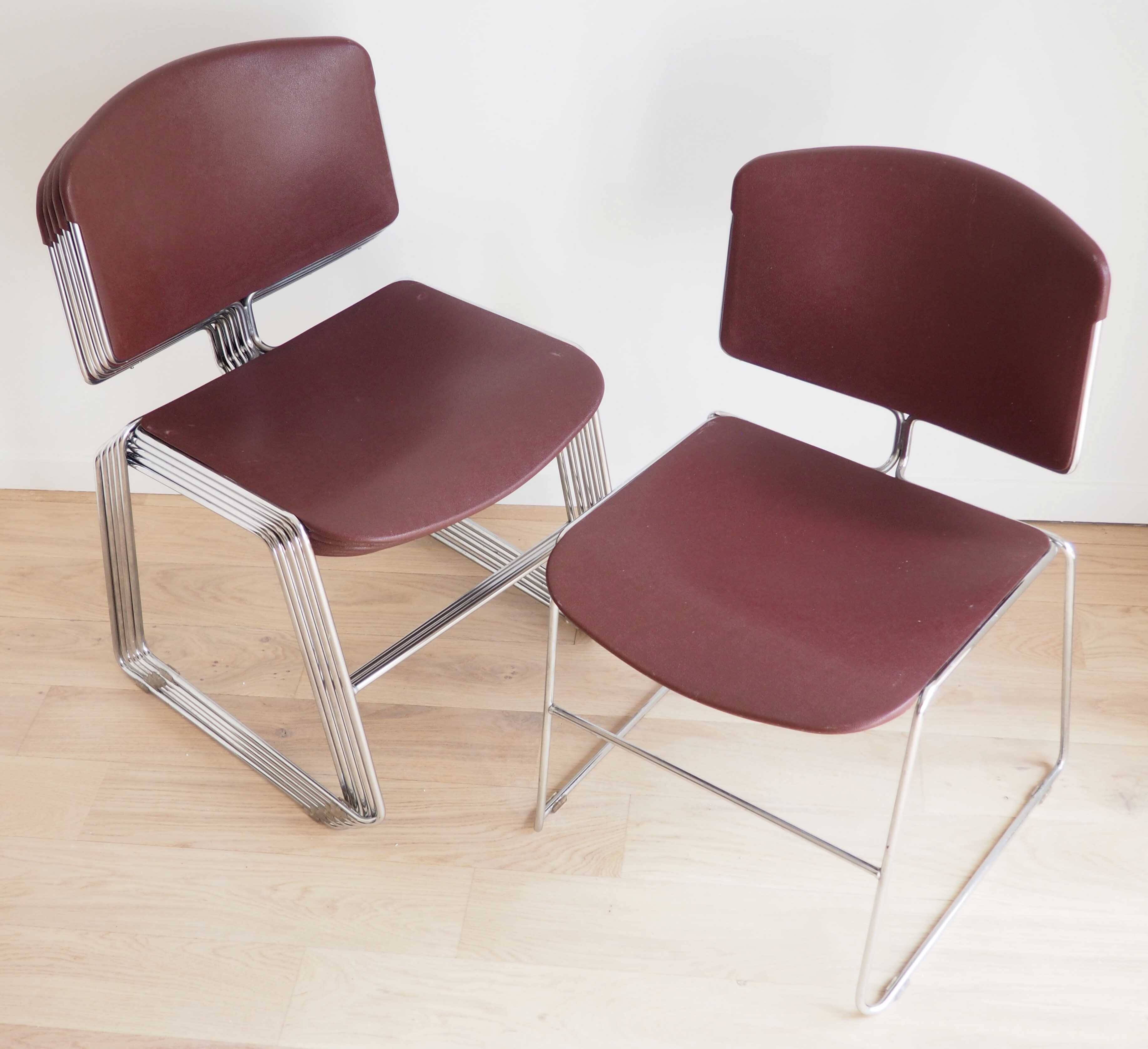 6 chaises Max Stacker pour Steelcase | Selency