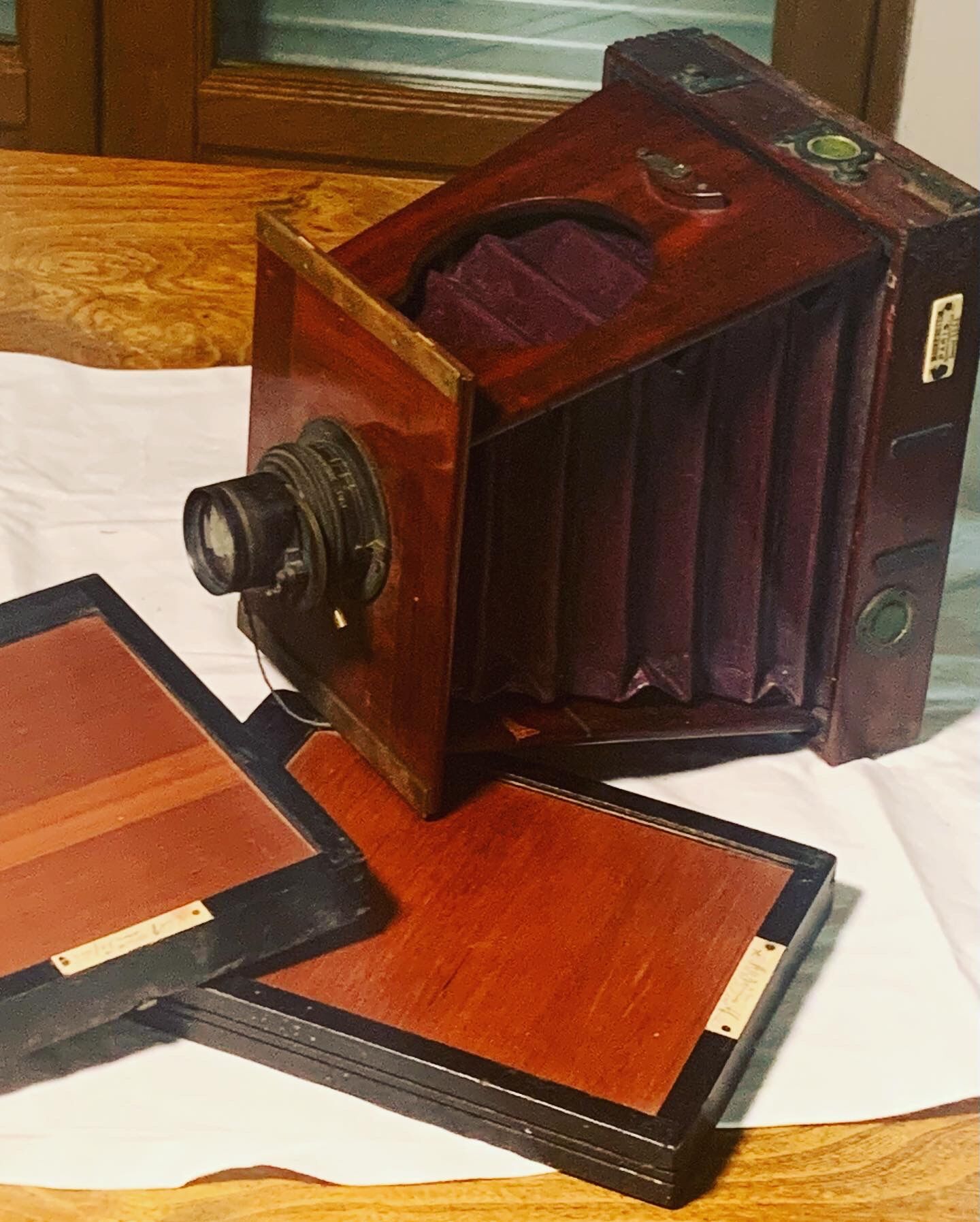 Chambre photographique mackenstein paris en bois et soufflet et deux ...