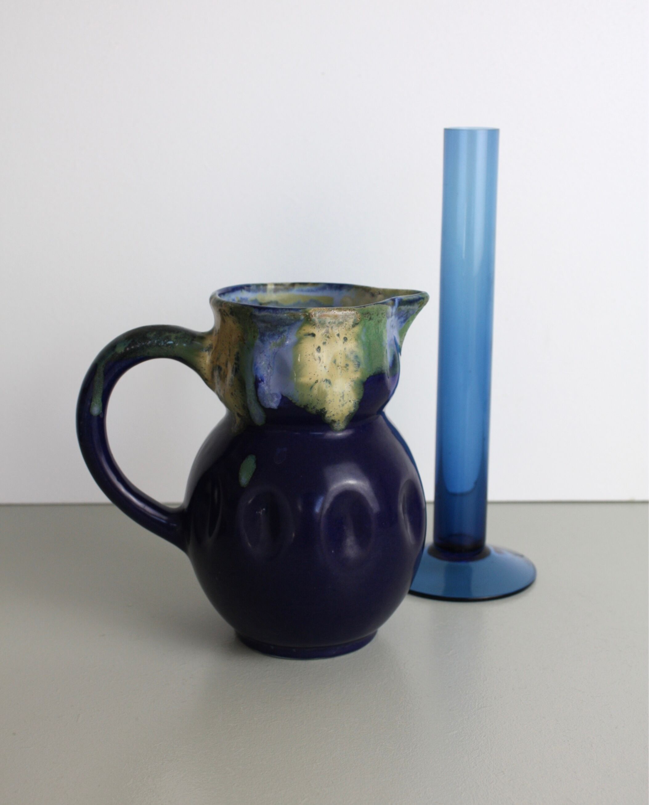 Pichet bleu en céramique | Selency