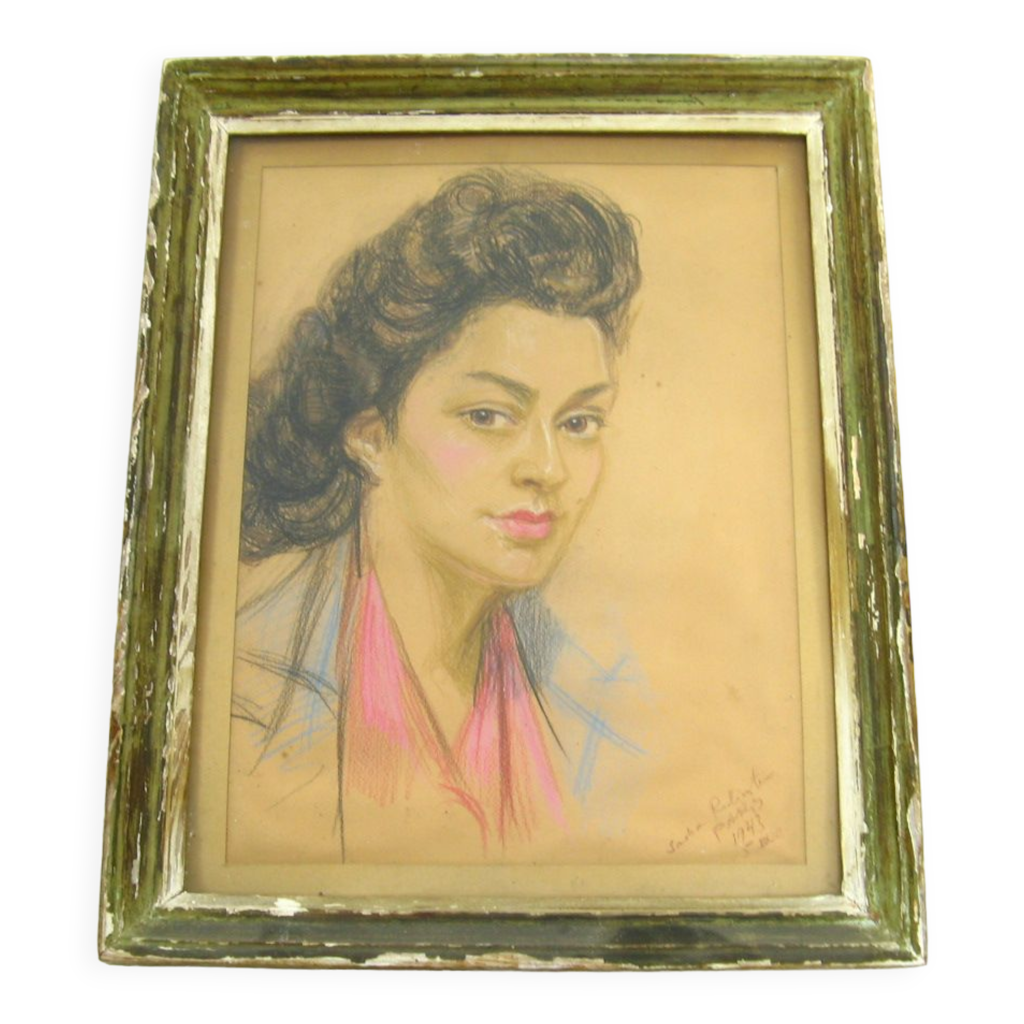 Portrait pastel par Sacha Rubinstein | Selency