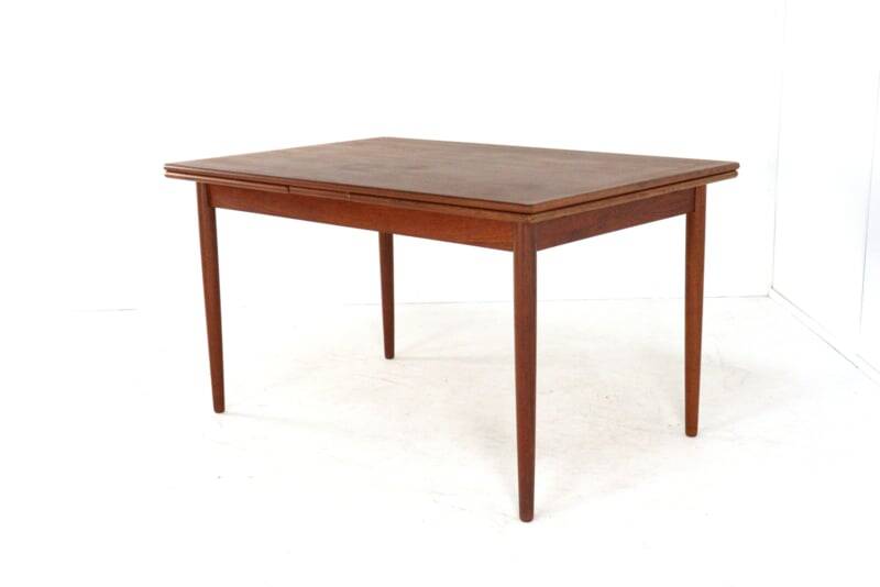 Table à manger rectangulaire extensible 'Borris' design danois en teck ...
