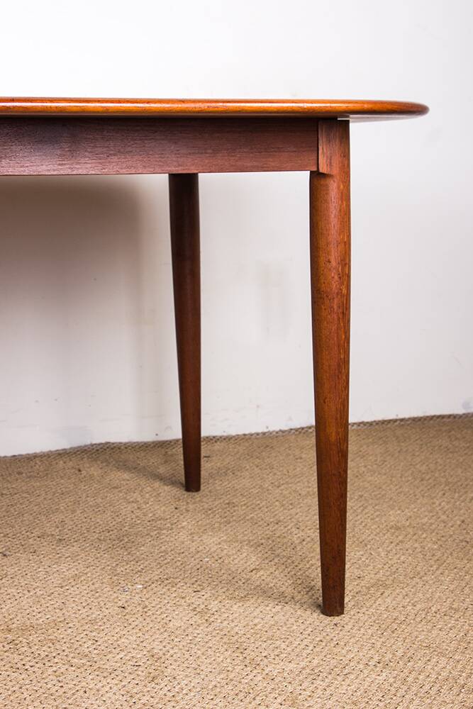 table de repas extensible Danoise,250 cm, en Teck par Hans Skovmand ...