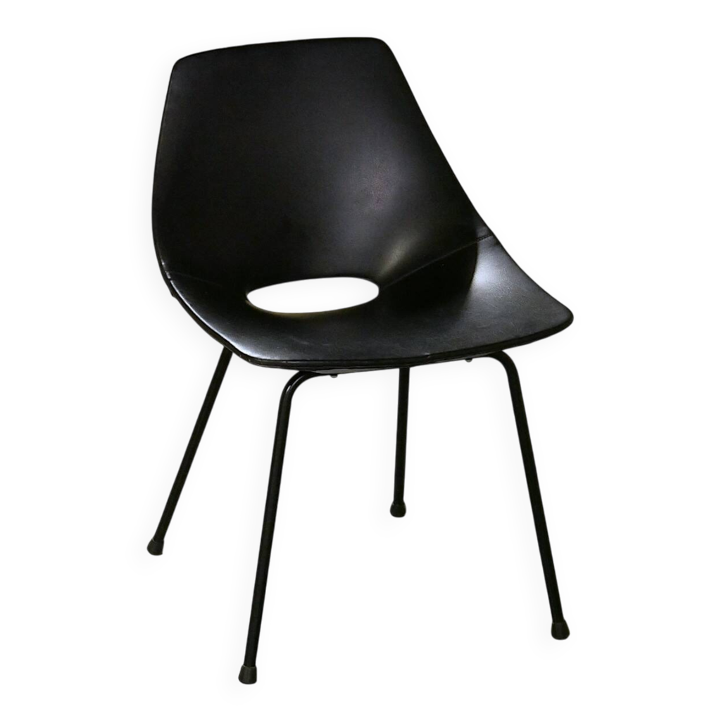 Chaise Tonneau P. Guariche par Steiner - Vintage Circa 1950 | Selency