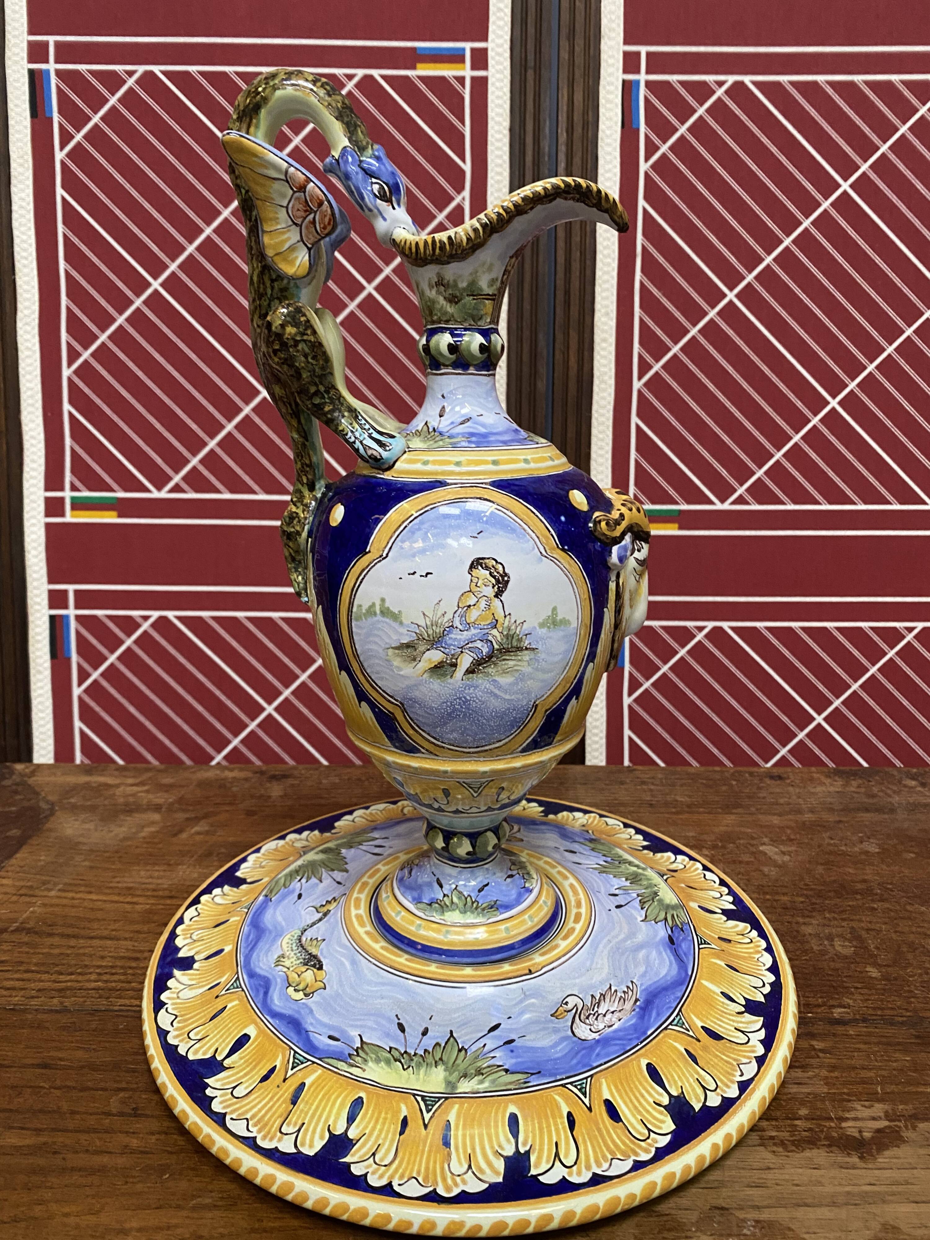 Ancienne aiguière signée Emile Georges Nevers | Selency