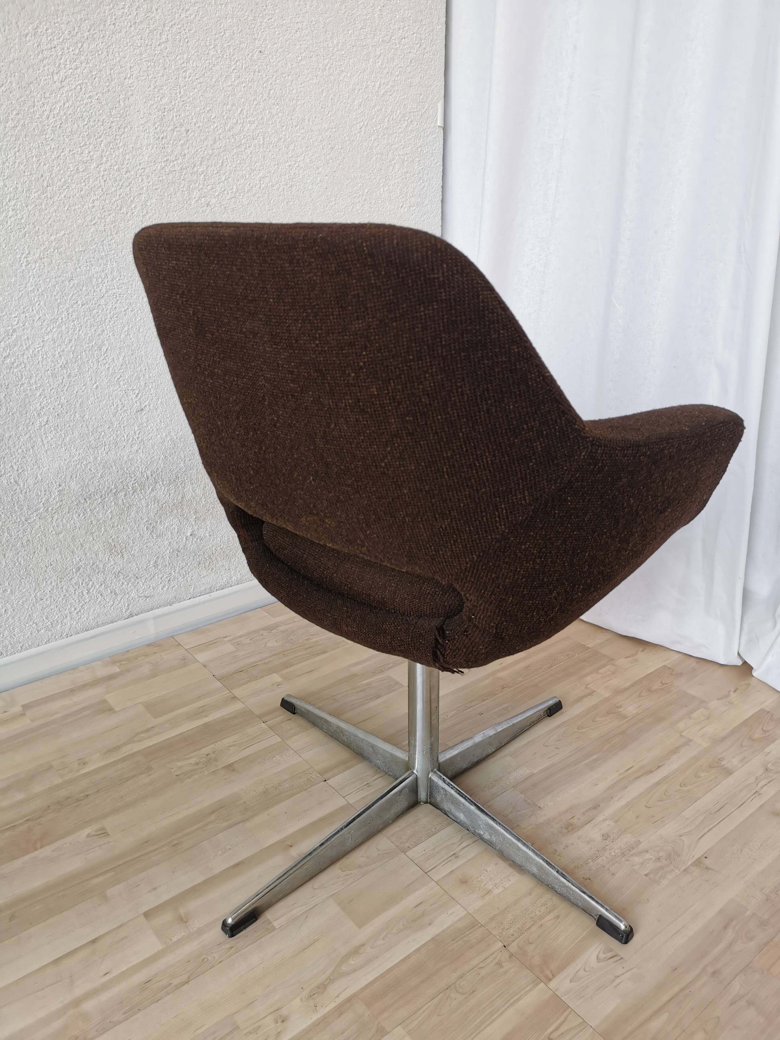 Fauteuil pivotant vintage Mid-Century Modern Egg - STOL Kamnik 1970s | Selency
