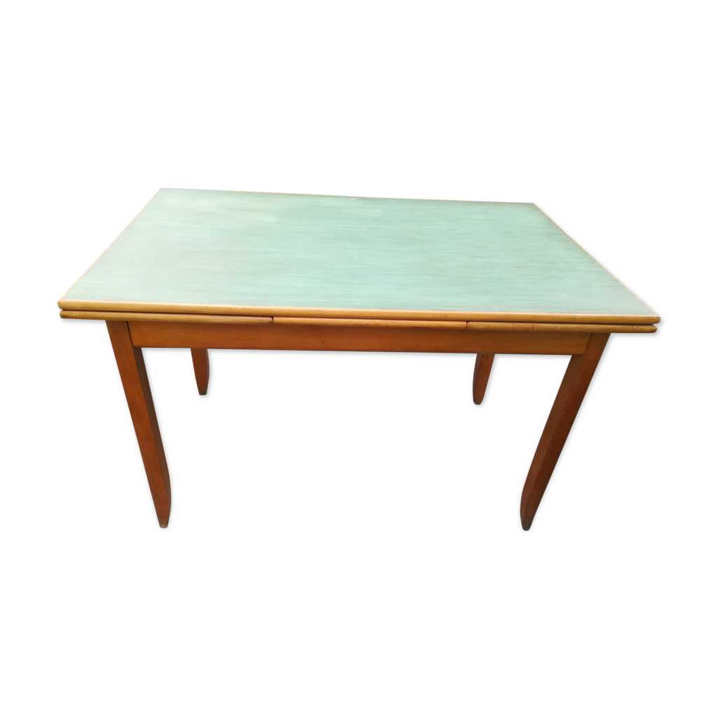Table extensible bois et formica 1950 | Selency