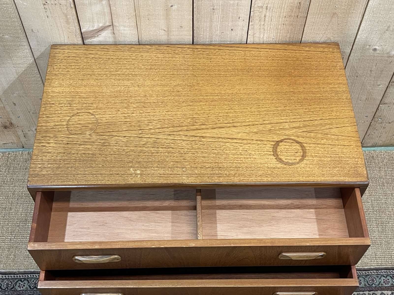 Low 3-drawer chest of drawers from the GPlan brand in teak from the 70s ...