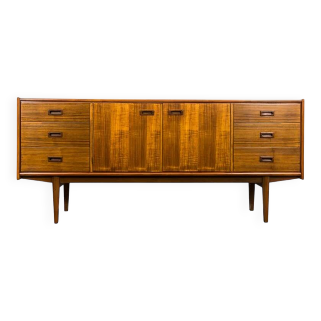 Enfilade en noyer vintage par Bfm, années 1960, Pologne | Selency