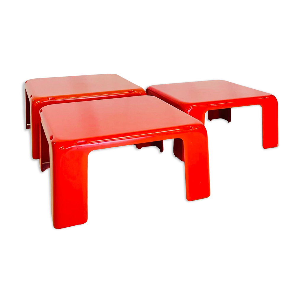Lot de 3 tables Gatti de Mario Bellini pour C&B Italia | Selency