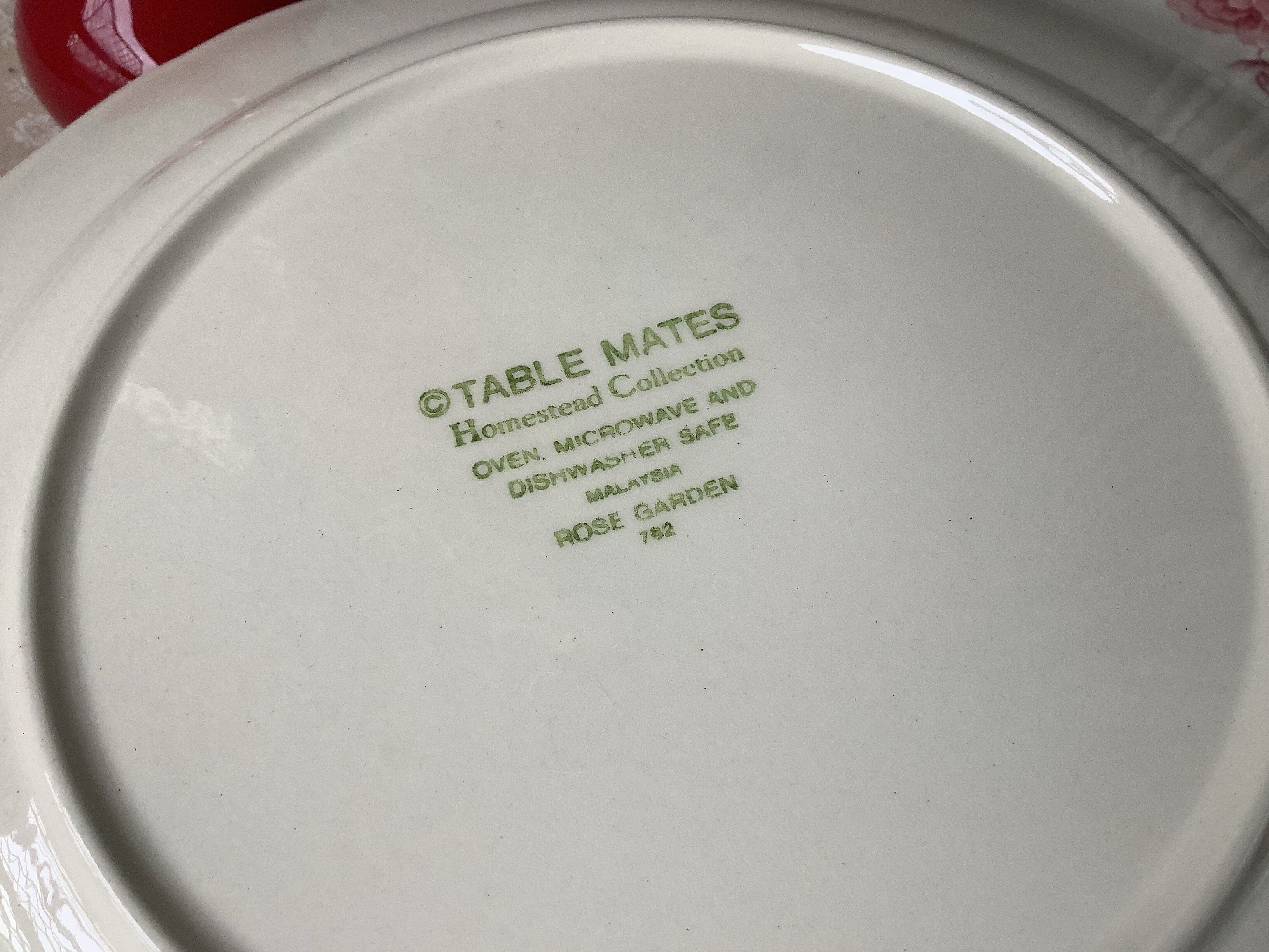 4 assiettes Homestead collection Rose Garden Table Mates | Selency