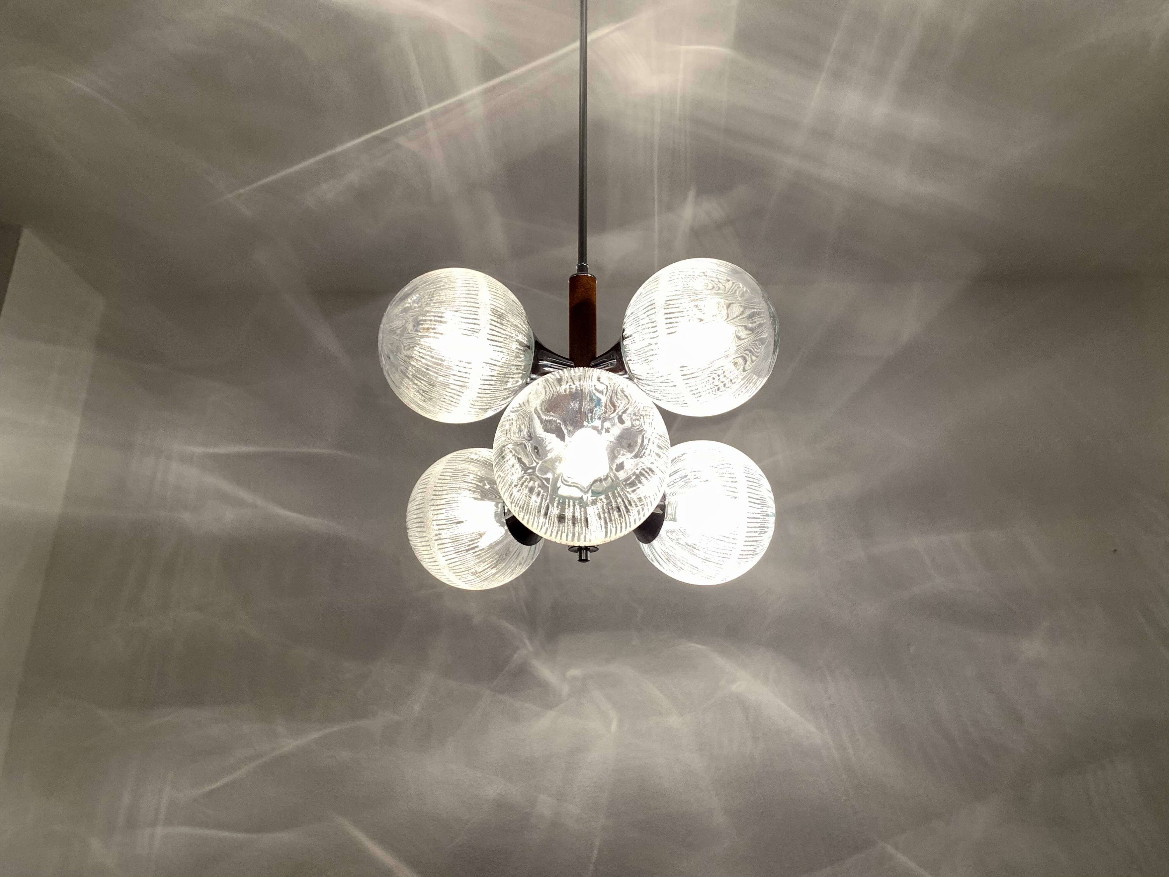 Lustre Spoutnik en cristal | Selency